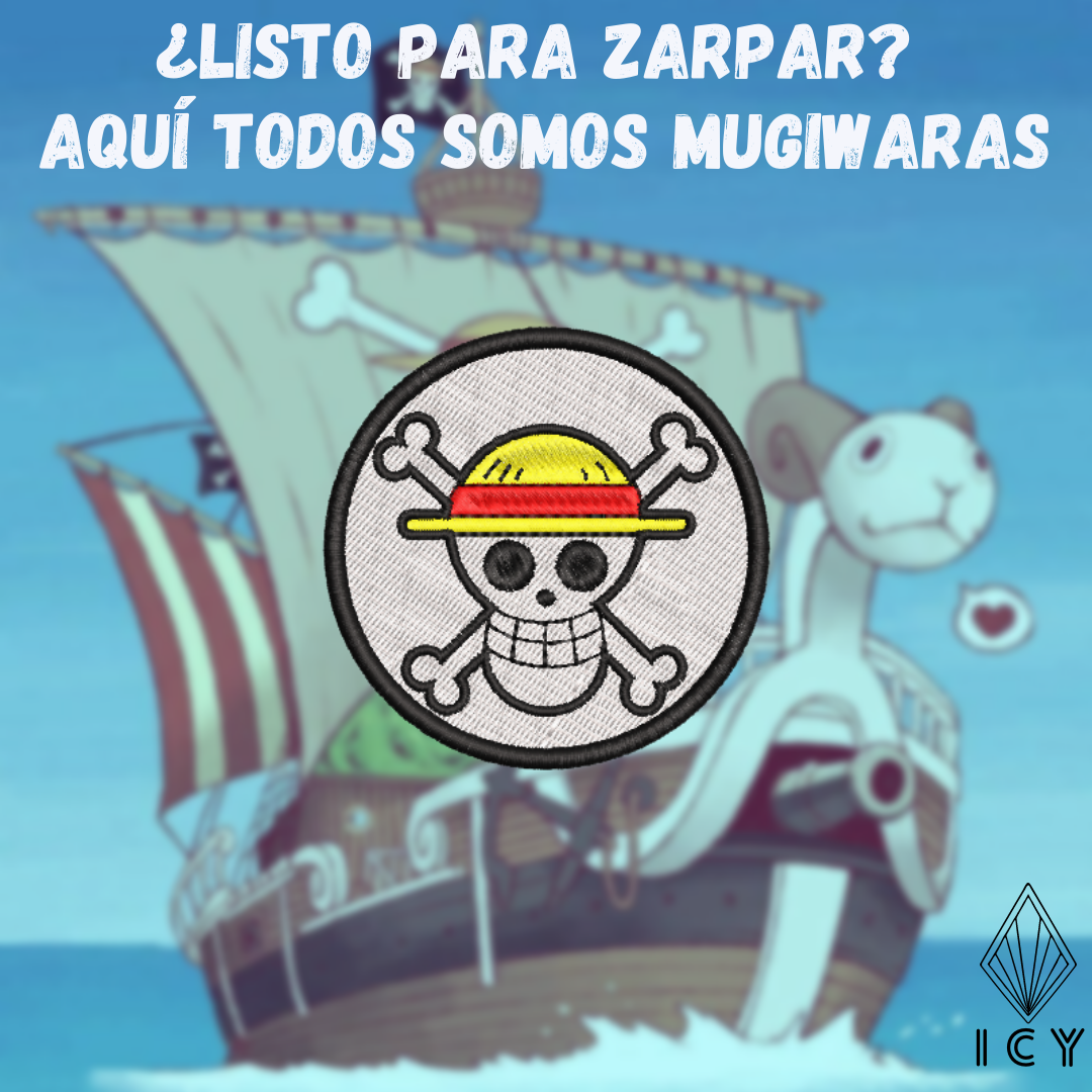 BANDERA MUGIWARA PARCHE BORDADO - ONE PIECE – ICY-STREETWEAR.MX
